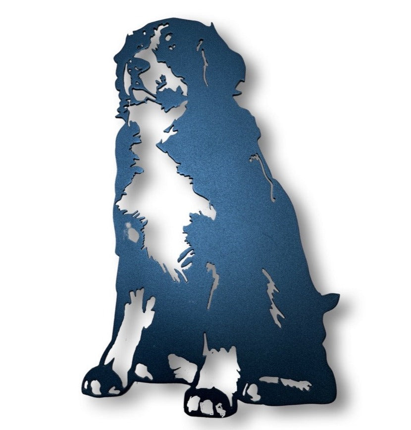 Bernese Mountain Dog - Sitting - Dog Wall Art / Garden Art – Unique ...