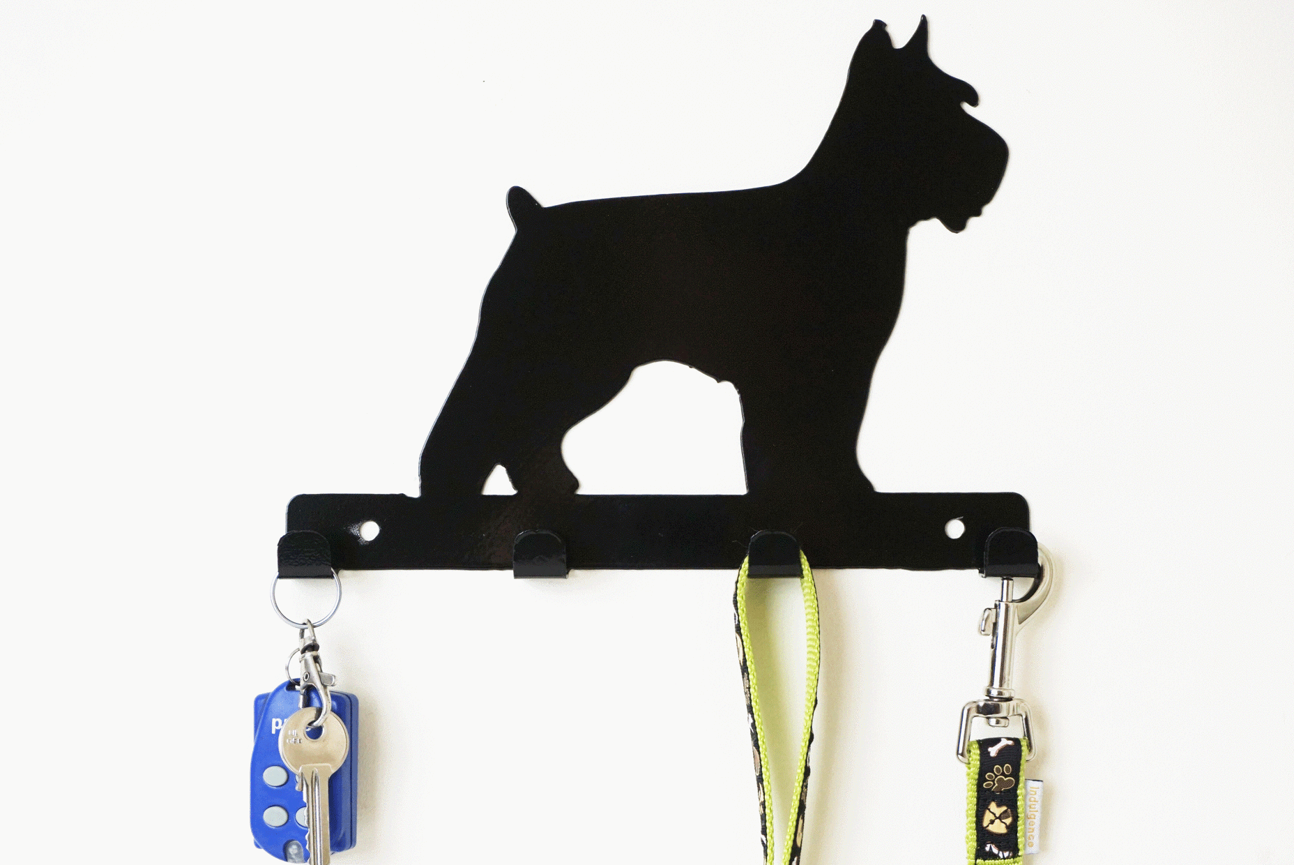 Schnauzer - Dog Lead / Key Holder, Hanger, Hook – Unique Metalcraft